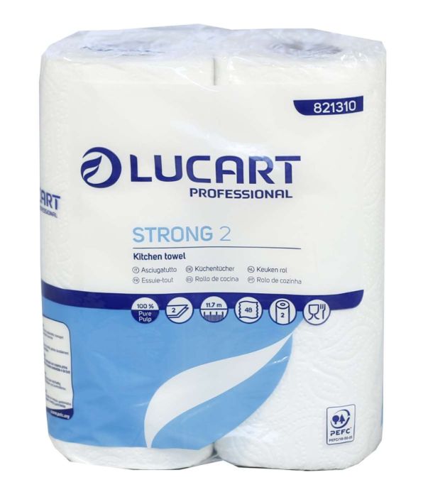Lucart Strong White Kitchen Rolls (2 Rolls)