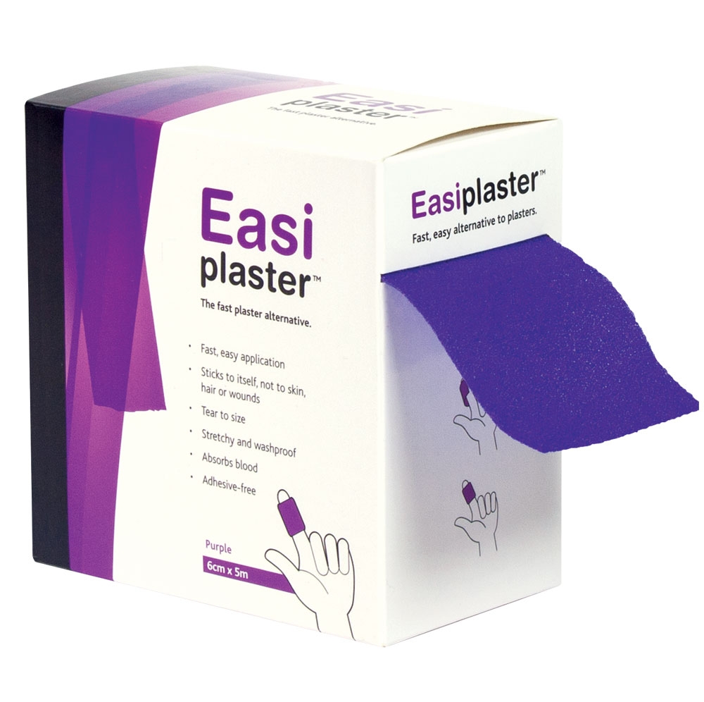 Easiplaster Self-Adhesive Plaster Tape 6cm x 5m - Purple