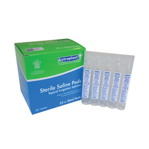 Astroplast Sterile Saline Eyewash Pods - Box of 25