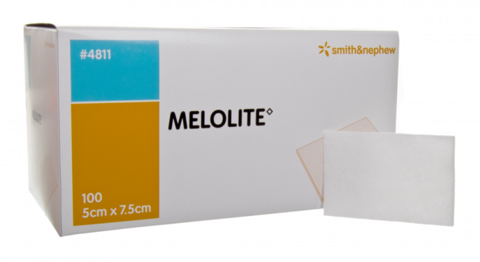 Melolite Low Adherent Dressings 5cm x 7.5cm Thin (100 Pack)