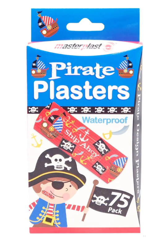 Masterplast Kids Pirate Plasters ( 75 Pack)