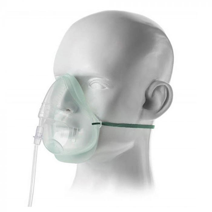 Intersurgical Medium Concentration Adult Oxygen Mask With 2.1m